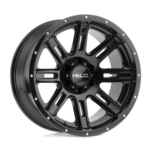HELO F-350 Super Duty HE900 Gloss Black 8-Lug Wheel; 17x9; -12mm Offset ...