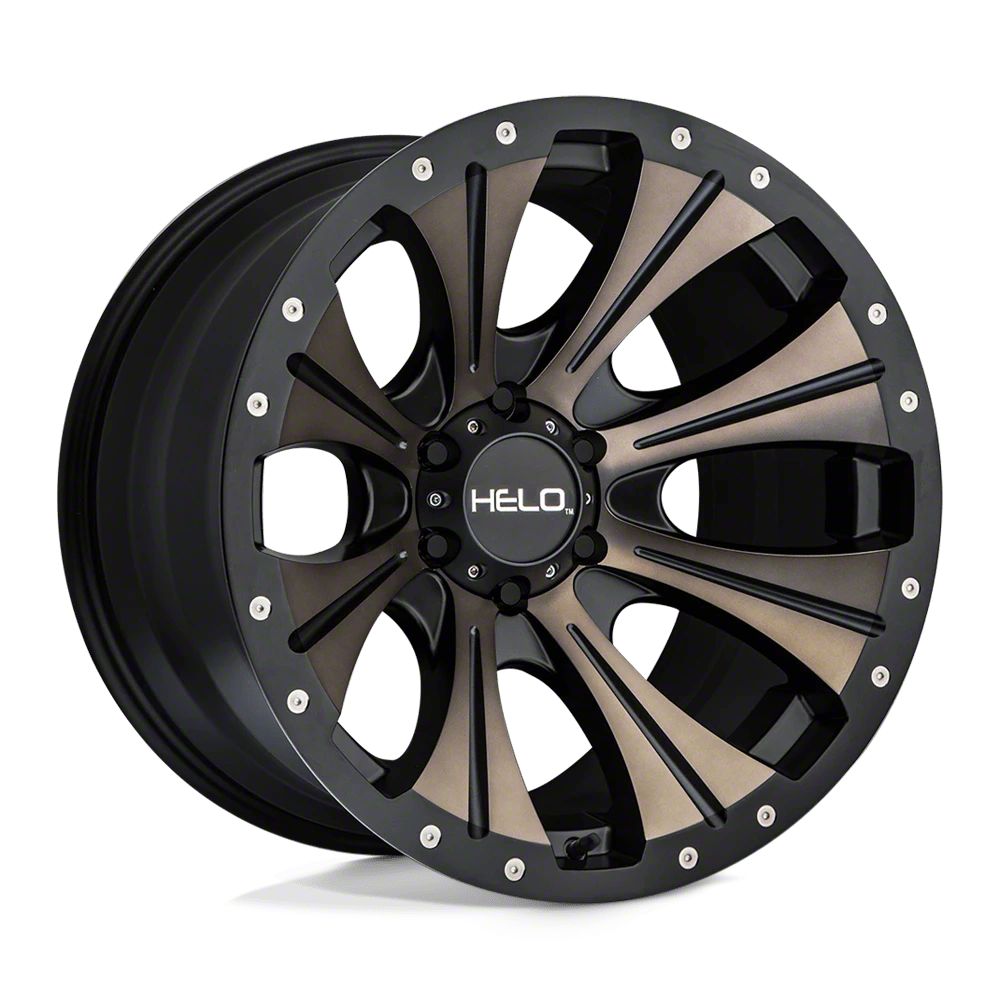HELO Ranger HE901 Satin Black Dark Tint 6-Lug Wheel; 20x12; -44mm ...
