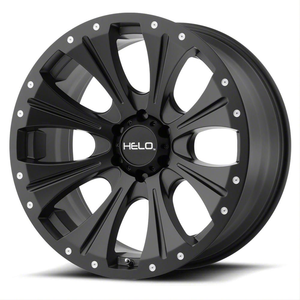 HELO Silverado 1500 HE901 Satin Black 6-Lug Wheel; 20x12; -44mm Offset ...