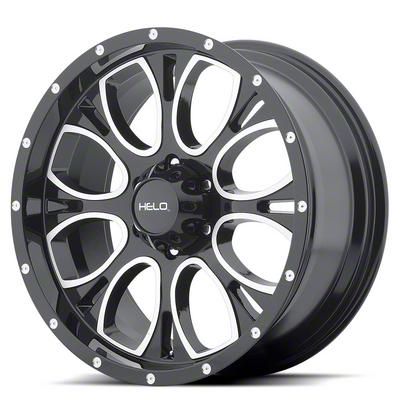 HELO Tahoe HE879 Gloss Black Machined 6-Lug Wheel; 17x9; -12mm Offset ...