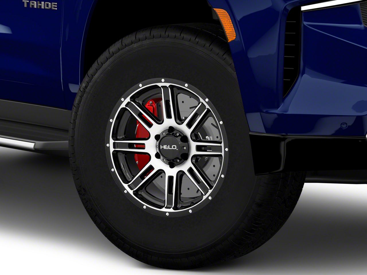 HELO Tahoe HE900 Gloss Black Machined 6-Lug Wheel; 17x9; -12mm Offset ...