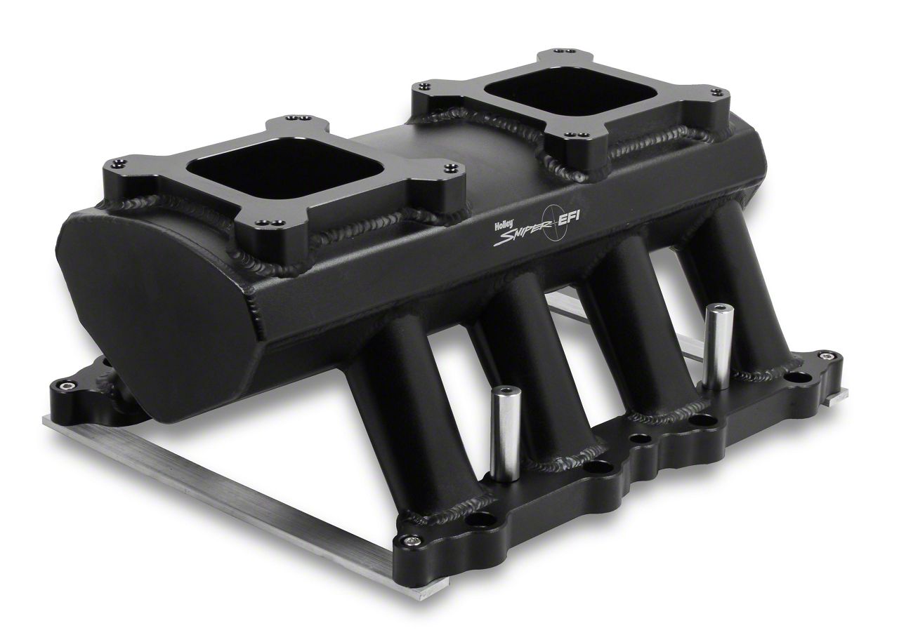 Holley F-150 Hi-Ram Single Plane 2x4 EFI Intake Manifold; Black 829072 ...