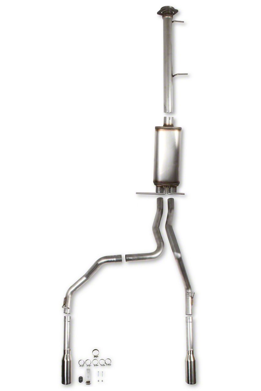 Hooker BlackHeart Silverado 2500 Dual Exhaust System with Chrome Tips ...