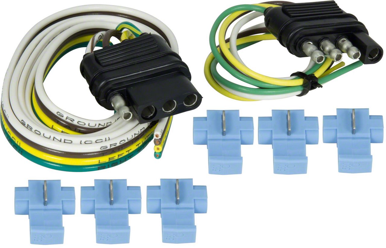 F-250 Super Duty 4-Wire Flat Connector Set with Splice-In Connectors ...