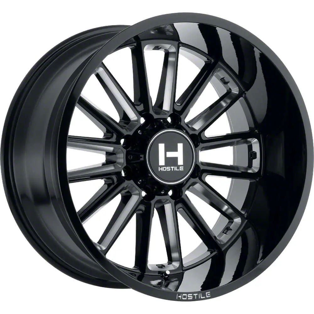 Hostile RAM 2500 Predator Blade Cut 8-Lug Wheel; 22x12; -44mm Offset ...