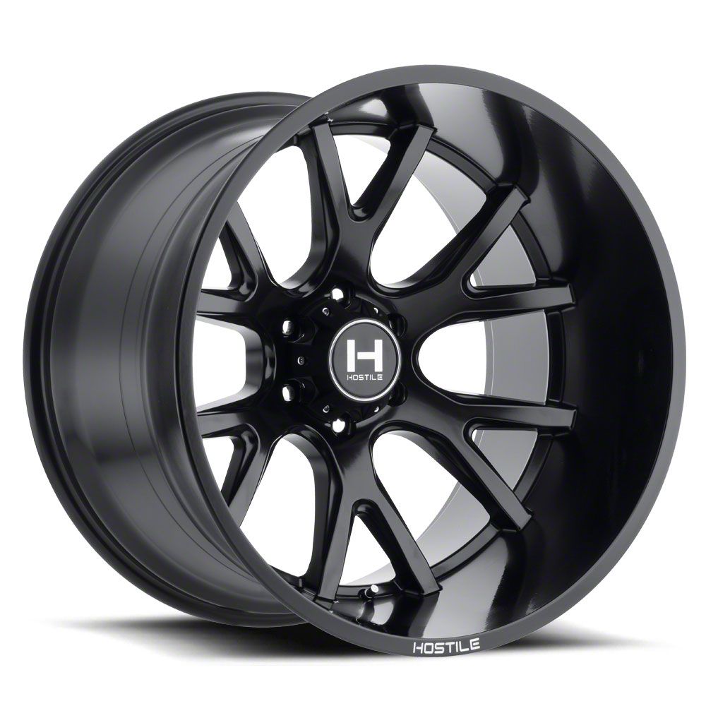 Hostile Silverado 3500 Rage Asphalt 8-Lug Wheel; 24x14; -76mm Offset ...