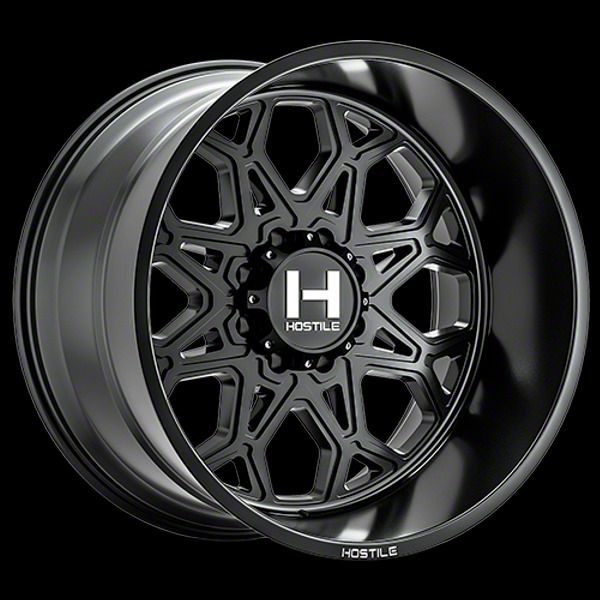 Hostile F-350 Super Duty Anvil Asphalt 8-Lug Wheel; 24x14; -76mm Offset ...
