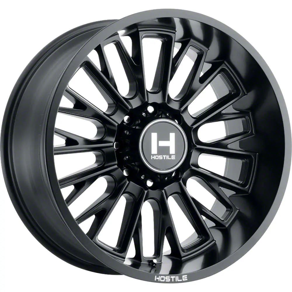 Hostile RAM 1500 Fury Asphalt 8-Lug Wheel; 22x10; -25mm Offset H114 ...
