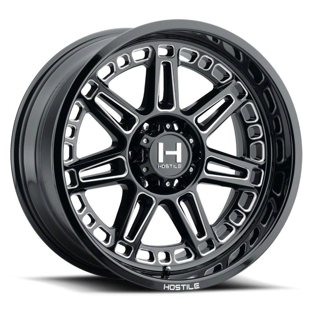 Hostile RAM 1500 Lunatic Blade Cut 6-Lug Wheel; 24x14; -76mm Offset ...