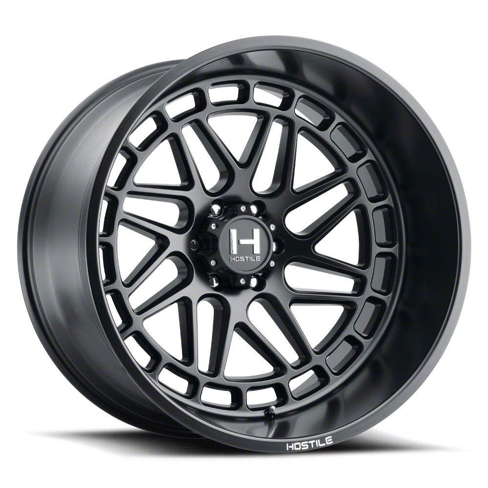 Hostile RAM 2500 Reaper Asphalt 8-Lug Wheel; 24x14; -76mm Offset H122 ...