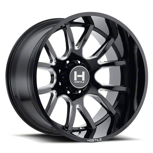 Hostile Silverado 2500 Rage Blade Cut 8-Lug Wheel; 20x12; -44mm Offset ...
