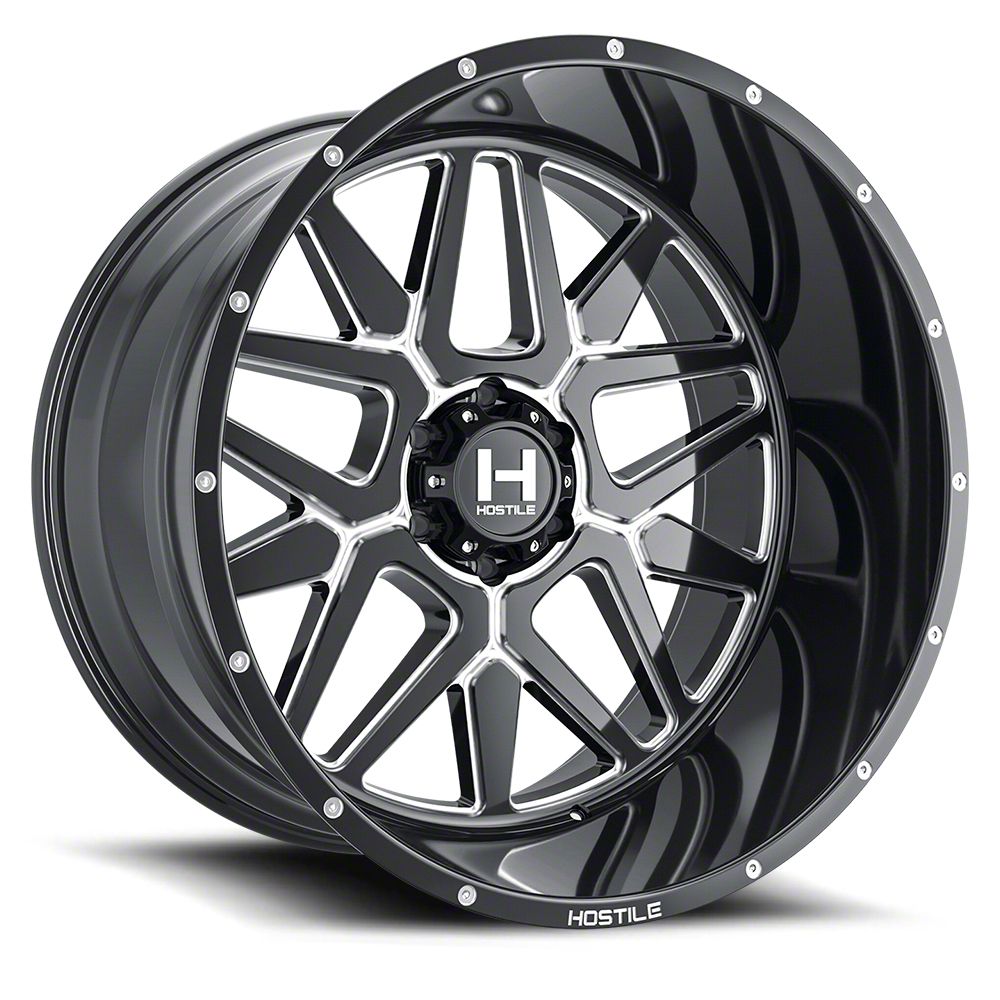 Hostile Silverado 3500 Diablo Blade Cut 8-Lug Wheel; 22x10; -25mm ...