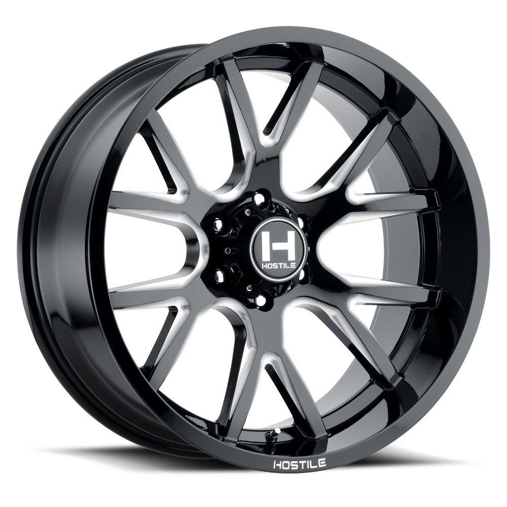 Hostile Silverado 3500 Rage Blade Cut 8-Lug Wheel; 24x14; -76mm Offset ...