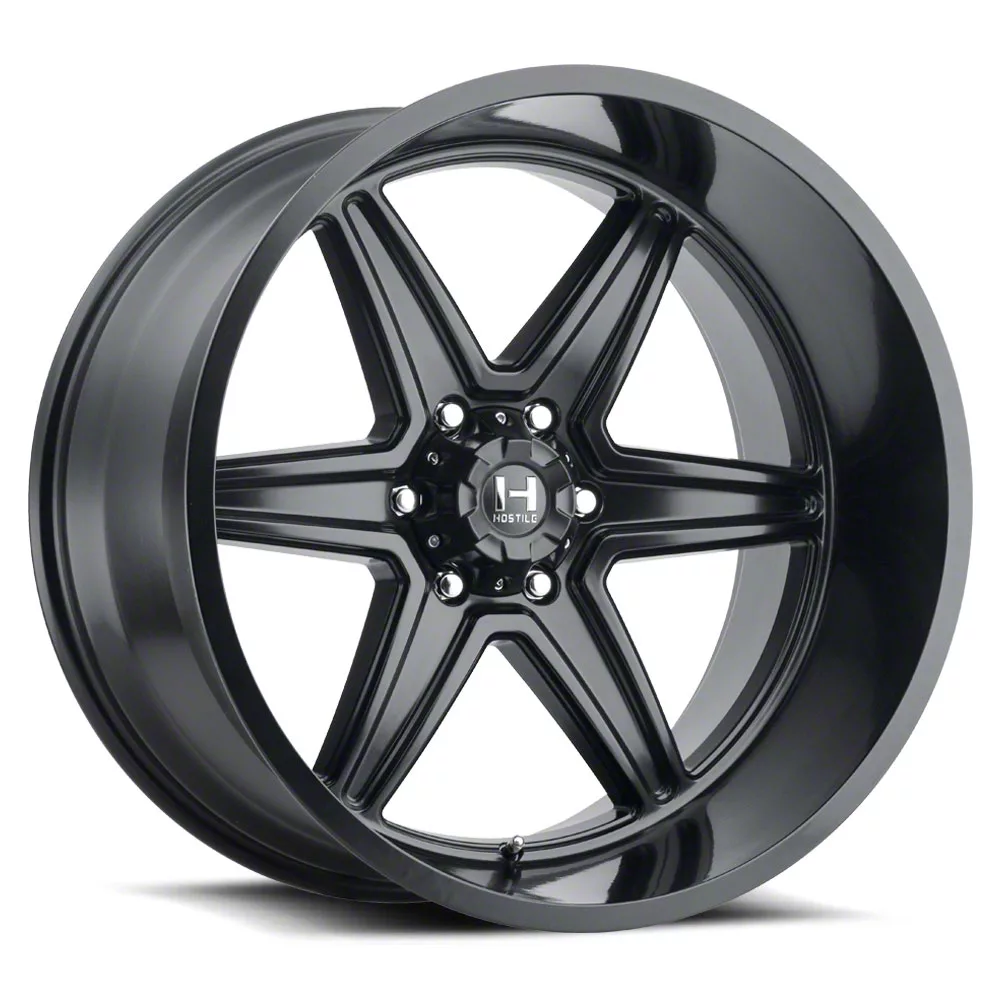 Hostile Yukon Venom Asphalt 6-Lug Wheel; 24x14; -83mm Offset H117 ...
