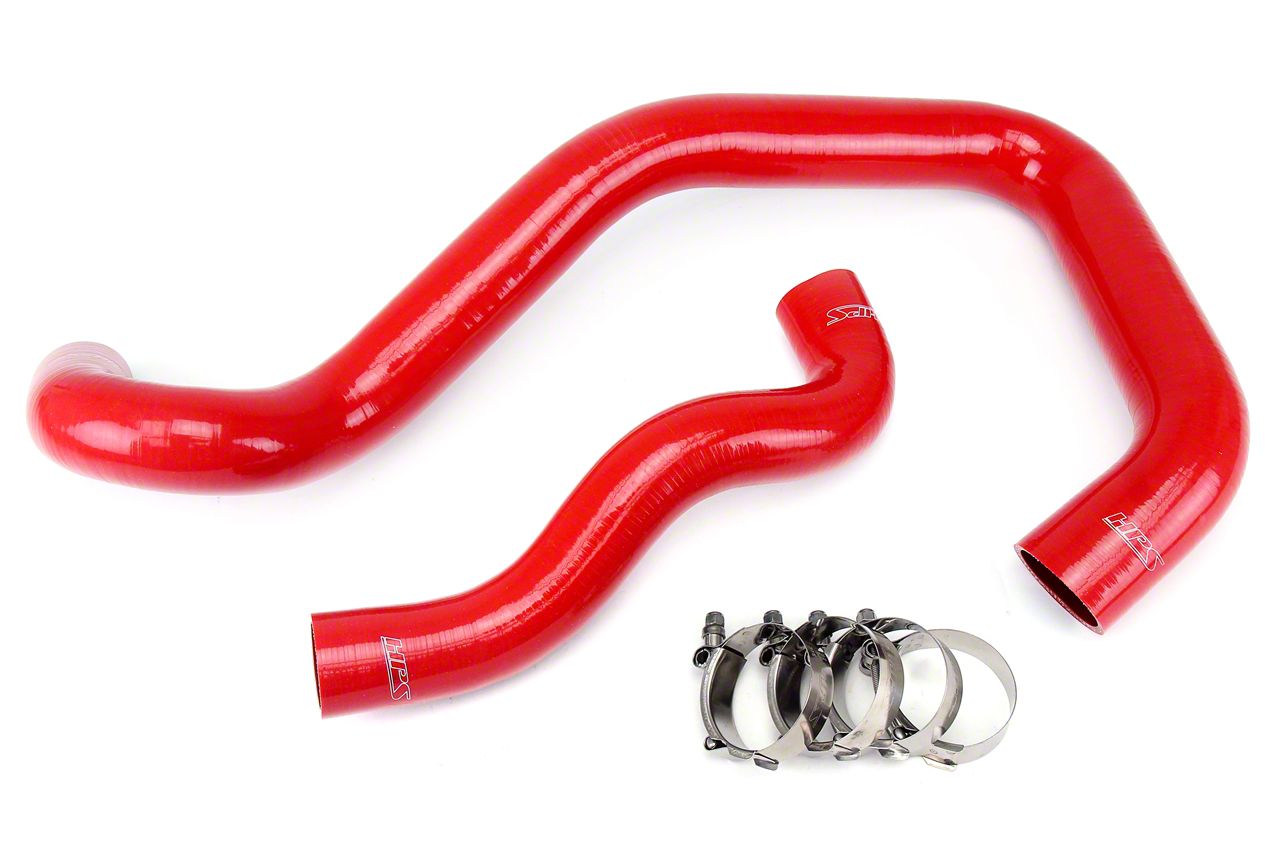 HPS F-250 Super Duty Silicone Radiator Coolant Hose Kit; Red 57-1214 ...