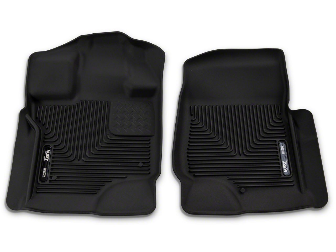Husky Liners F-150 X-Act Contour Front and Second Seat Floor Liners; Black 53498 (15-25 F-150 ...
