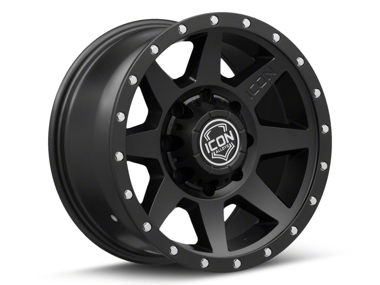 ICON Alloys RAM 2500 Rebound HD Satin Black 8-Lug Wheel; 17x8.5; 13mm ...