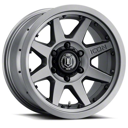 ICON Alloys Ranger Rebound Pro Titanium 6-Lug Wheel; 17x8.5; 0mm Offset ...