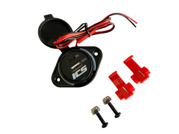 ICS FAB F-250 Super Duty QC 3.0/USB C Charger ICS-ICSQC3-0057-01 - Free ...