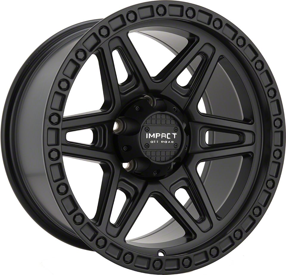 Impact Wheels Silverado 1500 881 Satin Black 6-Lug Wheel; 17x9; -12mm ...