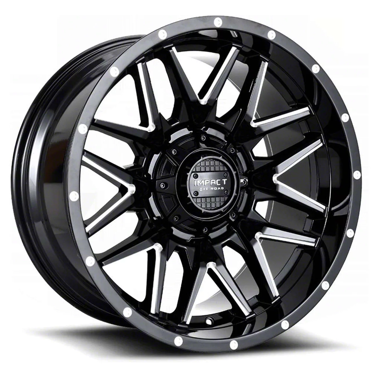 Impact Wheels Dakota 819 Matte Black Milled 5-Lug Wheel; 17x9; -12mm ...
