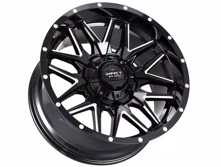 Impact Wheels RAM 1500 819 Gloss Black Milled 5-Lug Wheel; 17x9; -12mm ...