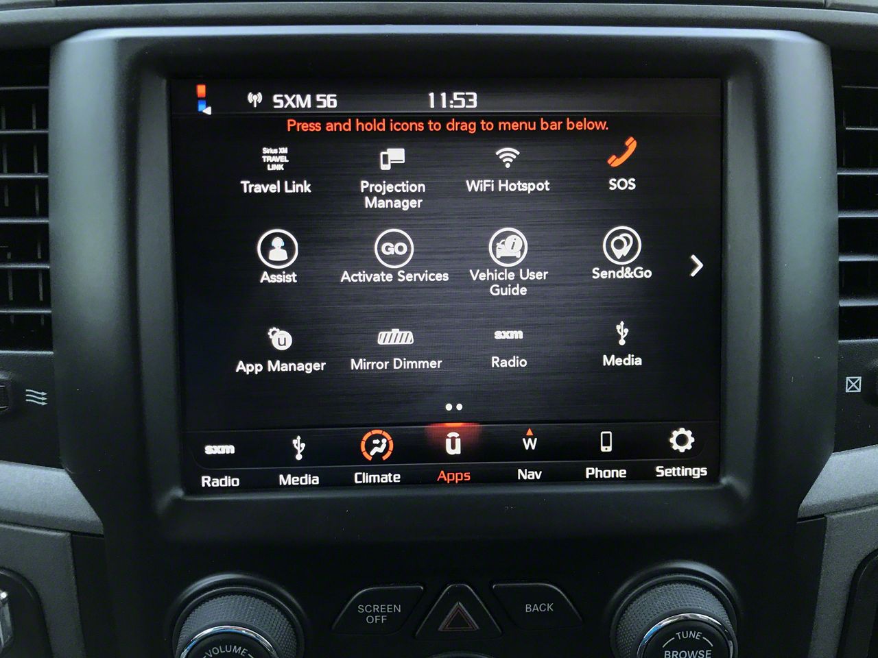 Infotainment RAM 1500 8.4-Inch 4C NAV UAQ Retrofit Kit with Apple ...