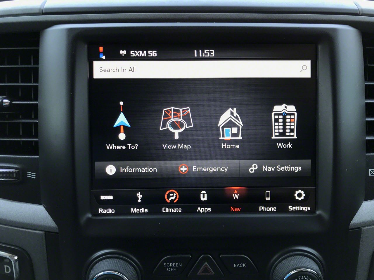 Infotainment RAM 1500 8.4-Inch 4C NAV UAQ Retrofit Kit with Apple ...