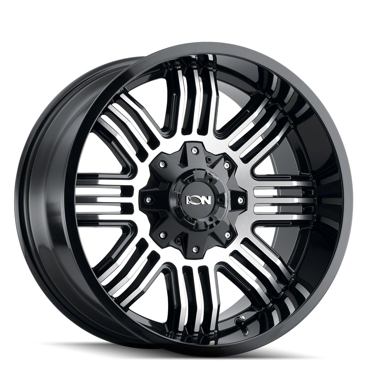 ION Wheels Yukon 144 Satin Black Machined 6-Lug Wheel; 20x10; -19mm ...