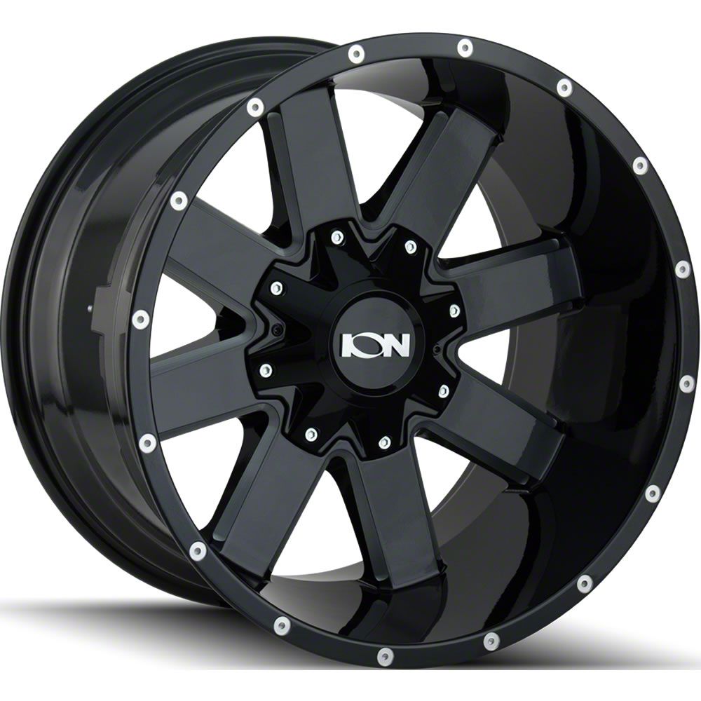 ION Wheels F-150 TYPE 141 Gloss Black Milled 6-Lug Wheel; 17x9; 18mm ...