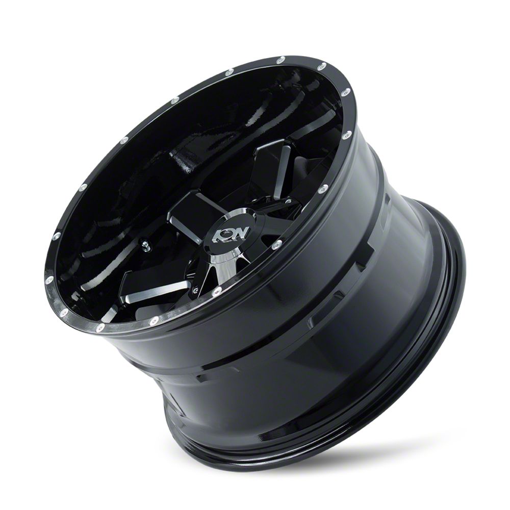 ION Wheels F-150 TYPE 141 Gloss Black Milled 6-Lug Wheel; 17x9; 18mm ...
