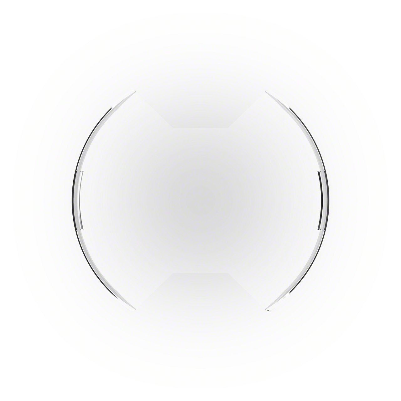 KC HiLiTES Sierra 3500 8-Inch SlimLite LED Light Shield; Clear 5207 ...