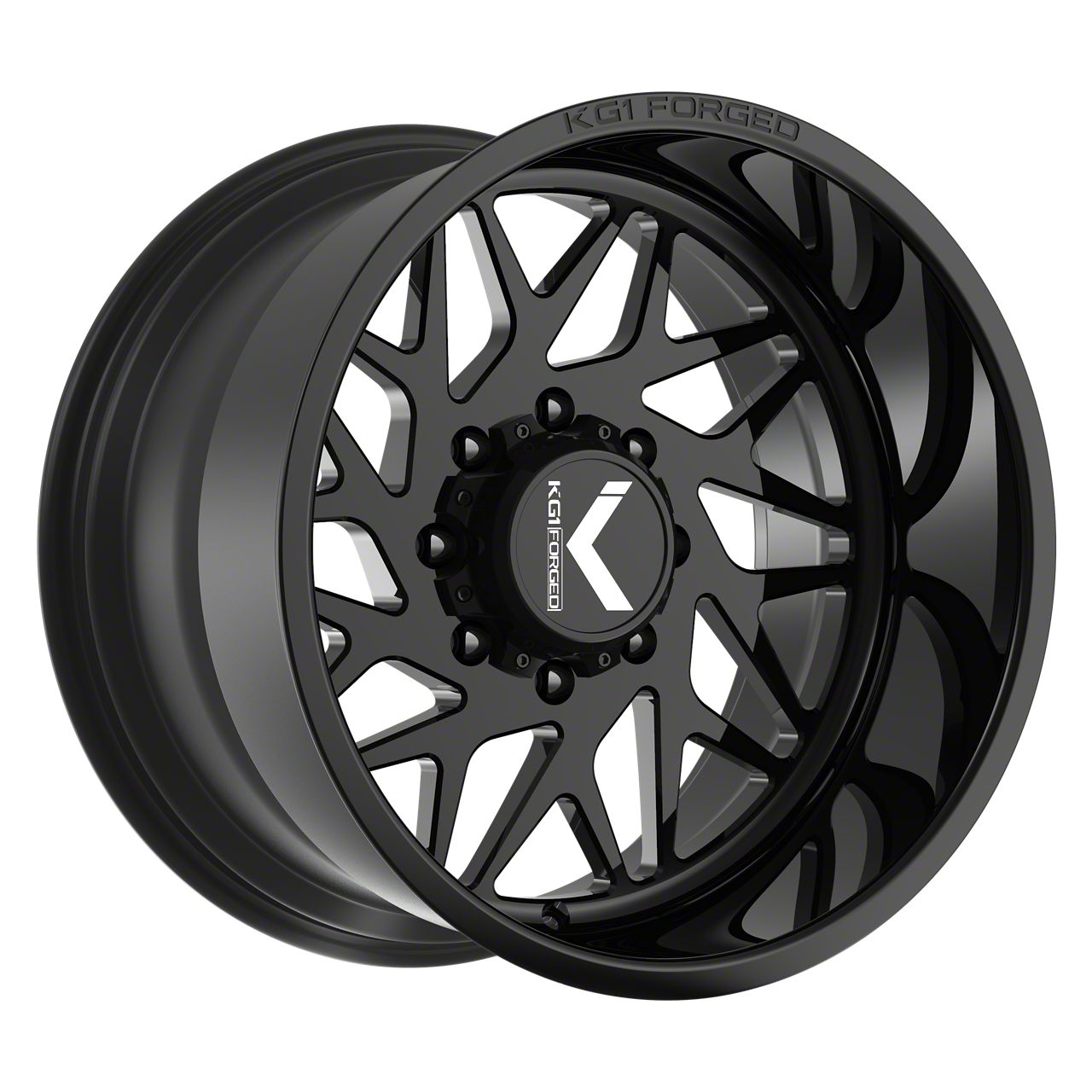 KG1 Forged Canyon BYPASS Gloss Black 6-Lug Wheel; Right Directional ...