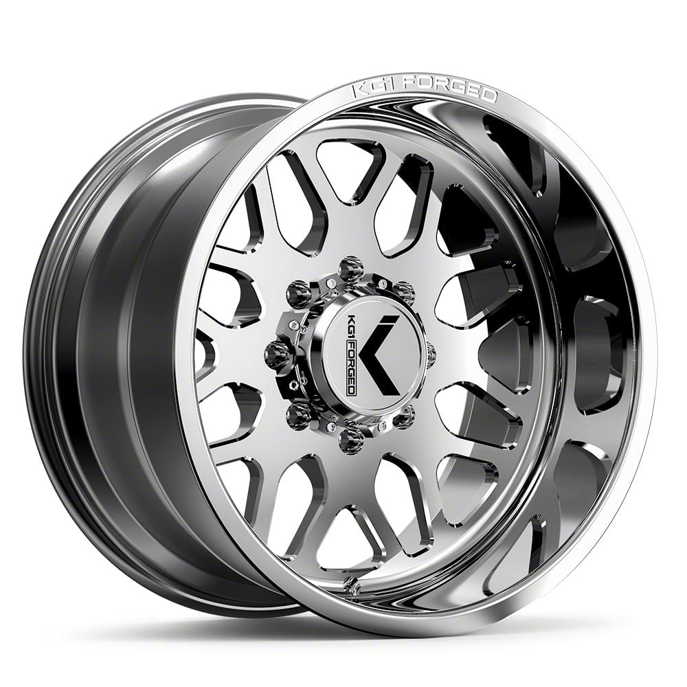 KG1 Forged RAM 3500 VETERAN Polished 8-Lug Wheel; 24x11; -19mm Offset ...