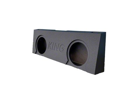 King Boxes Sierra 1500 10-Inch Dual Upfire Ported Subwoofer Box; Charcoal Sprayed Finish AK ...