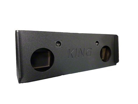 King Boxes Sierra 2500 12-Inch Dual Downfire Sealed Subwoofer Box ...