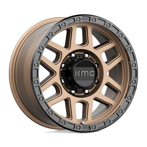 KMC Silverado 2500 Mesa Matte Bronze with Black Lip 8-Lug Wheel; 18x9 ...