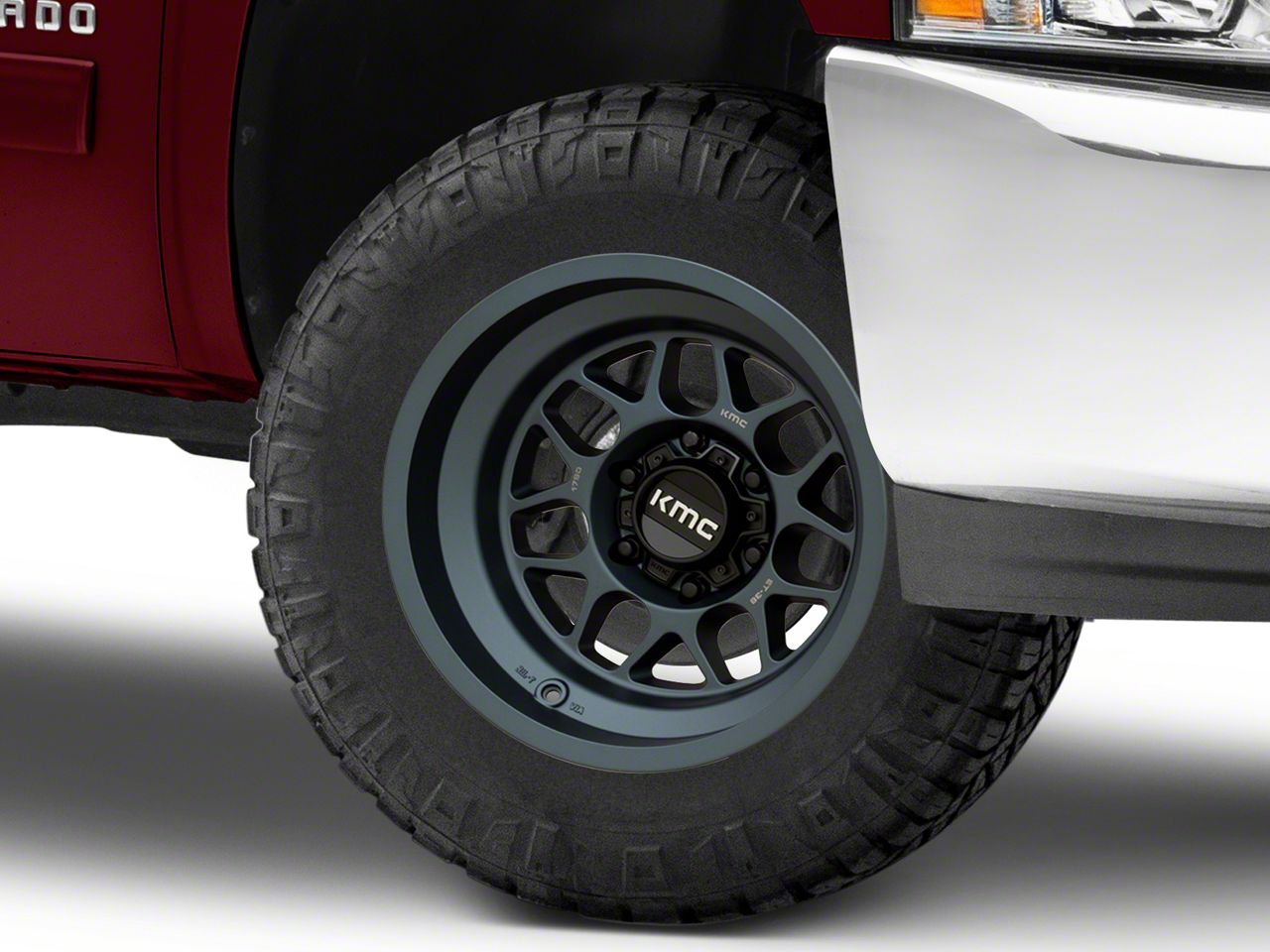 KMC Silverado 1500 Terra Metallic Blue 6-Lug Wheel; 18x8.5; 0mm Offset ...