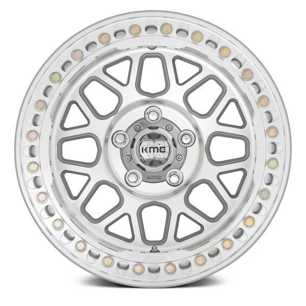 KMC F-150 Grenade Crawl Beadlock Machined 6-Lug Wheel; 18x9; 10mm ...