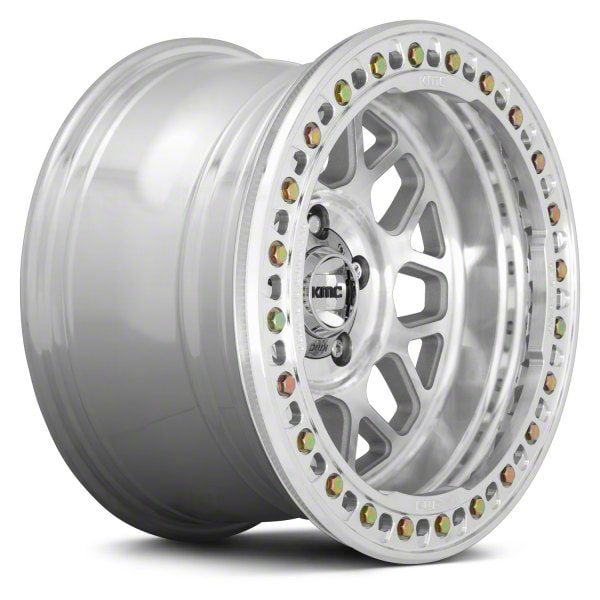 KMC F-150 Grenade Crawl Beadlock Machined 6-Lug Wheel; 18x9; 10mm ...