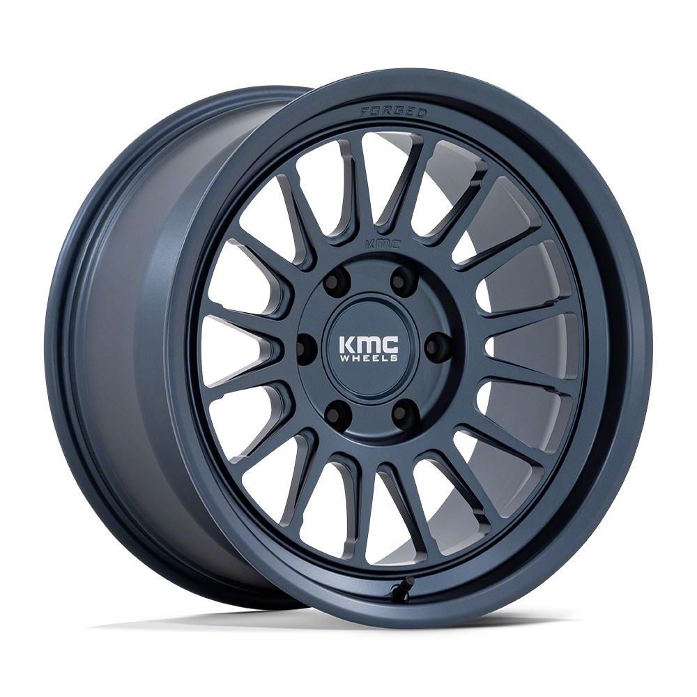 KMC F-150 Impact Forged Monoblock Metallic Blue 6-Lug Wheel; 18x9; -12mm Offset KM447LX18906312N ...