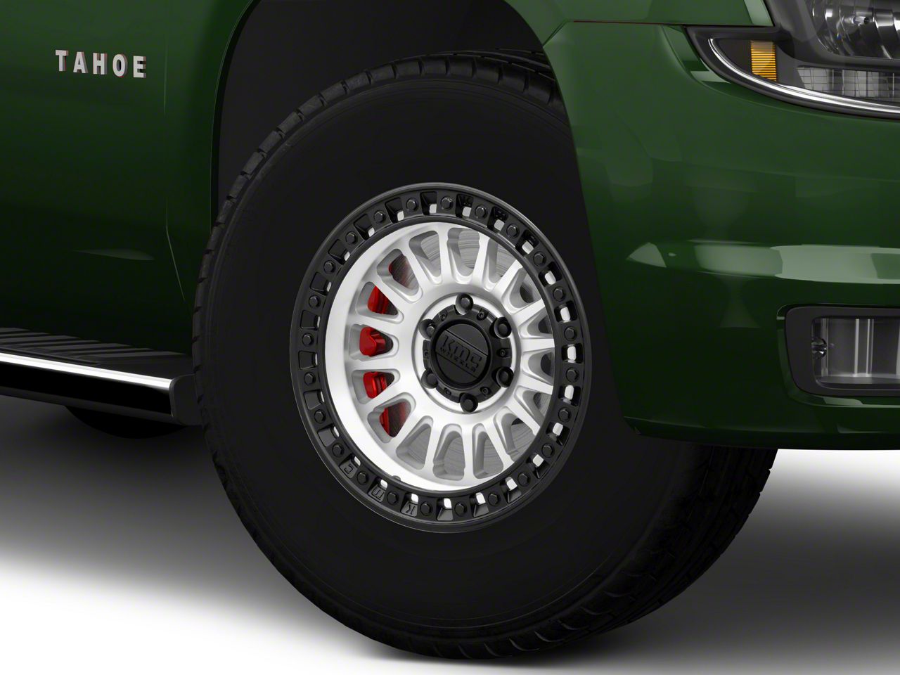 KMC Tahoe IMS Machined with Matte Black Lip 6-Lug Wheel 17x8.5; -10mm ...