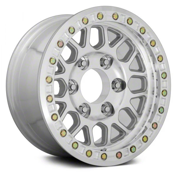 KMC F-250 Super Duty Grenade Desert Beadlock Machined 8-Lug Wheel; 20x9 ...