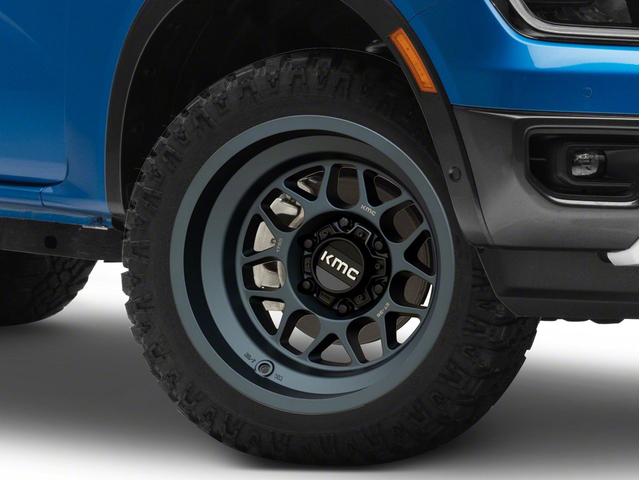KMC Ranger Terra Metallic Blue 6-Lug Wheel; 20x9; -12mm Offset ...