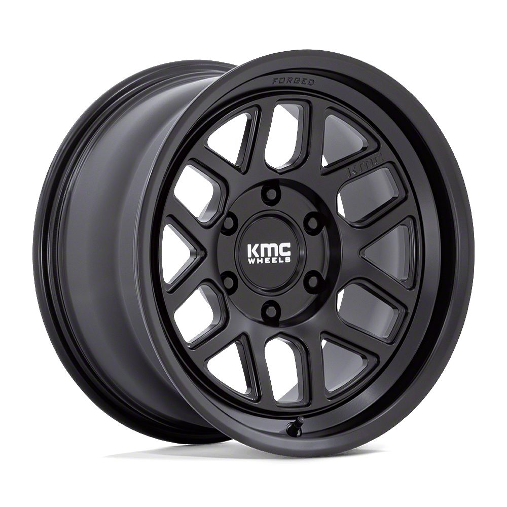 KMC RAM 3500 Mesa Satin Black 8-Lug Wheel; 18x9; 18mm Offset ...