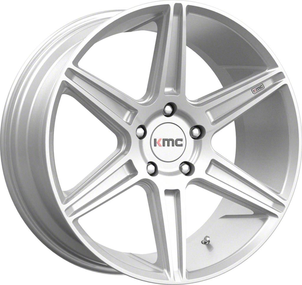 KMC Silverado 1500 Prism Brushed Silver 6-Lug Wheel; 22x9.5; 30mm ...
