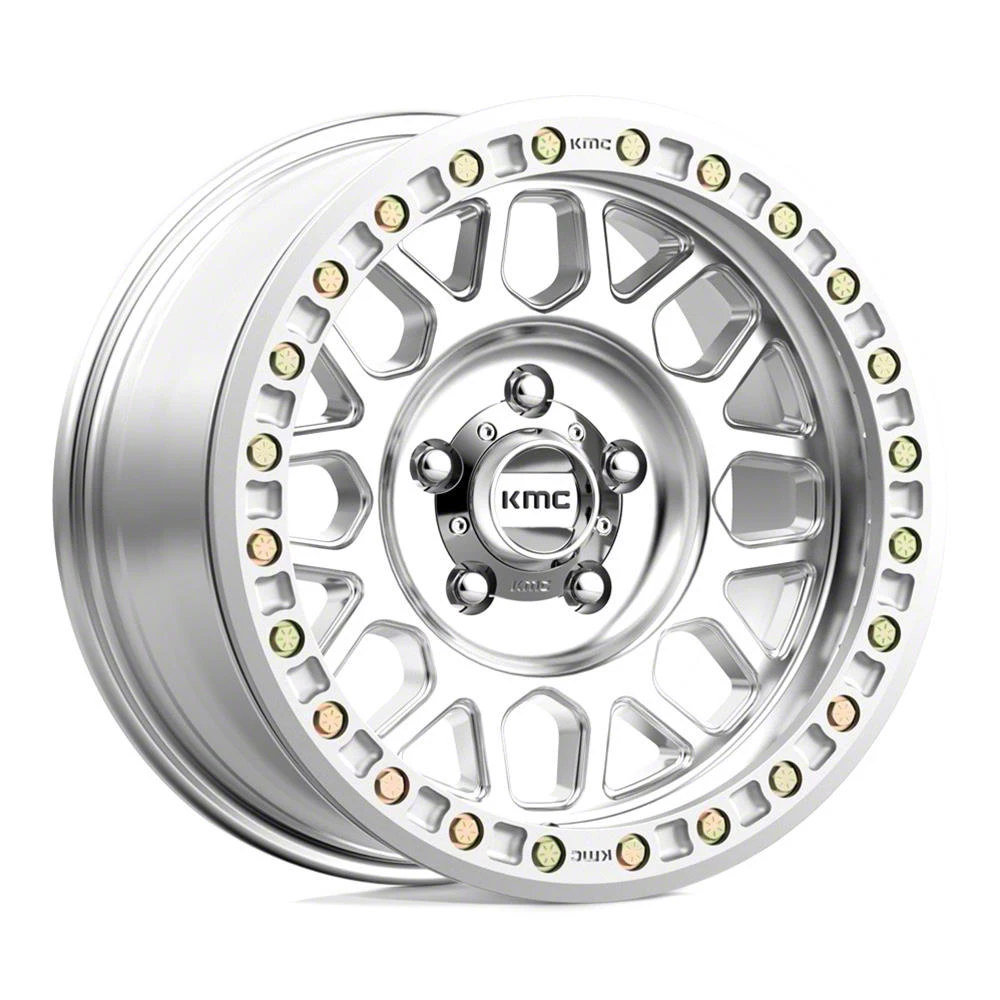 KMC Canyon Grenade Desert Beadlock Machined 6-Lug Wheel; 20x9; -12mm ...