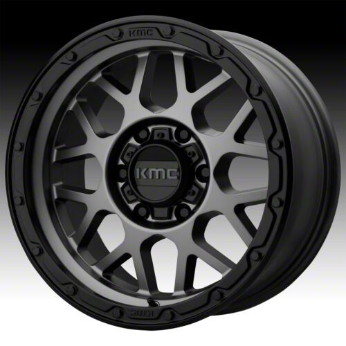 KMC Canyon Grenade Off-Road Matte Gray 6-Lug Wheel; 17x9; 18mm Offset ...