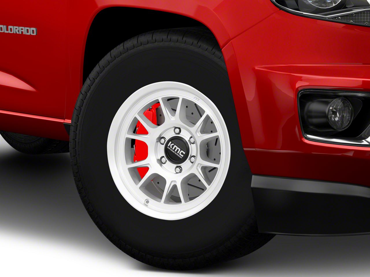 KMC Canyon Range Gloss Silver with Machined Face 6-Lug Wheel; 17x8.5 ...