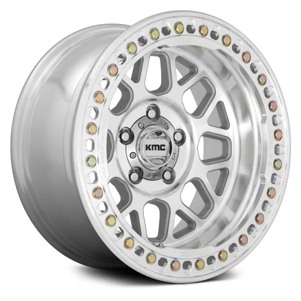 KMC F-150 Grenade Crawl Beadlock Machined 6-Lug Wheel; 18x9; 10mm ...
